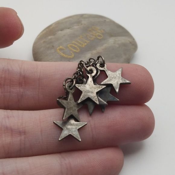charm | Jewelry | Sterlingsilver Star Cluster Necklace Pendant | Poshmark